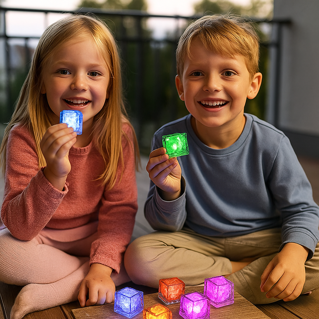 Light-up Bath Cubes Toy For Children Set Of 6 – Kiddofinds