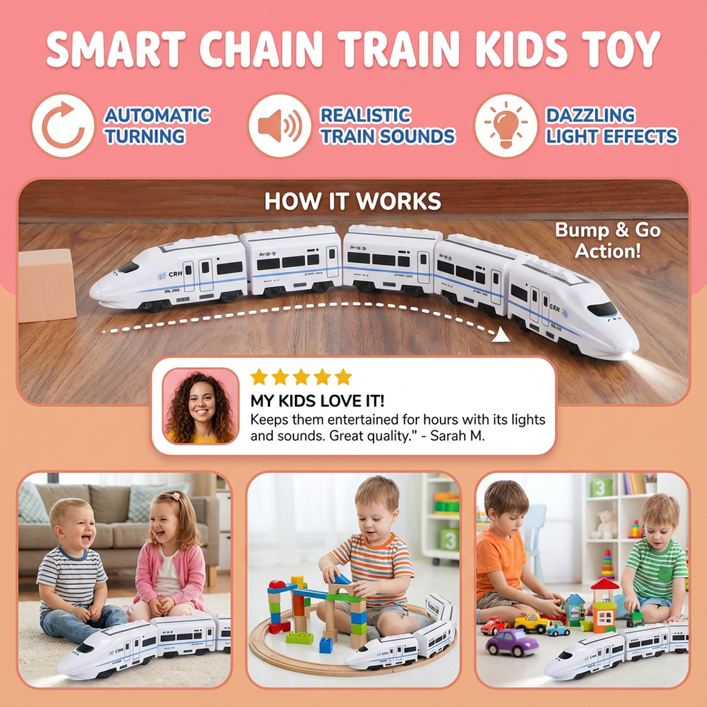 Smart Chain Train Kids Toy – Kiddofinds