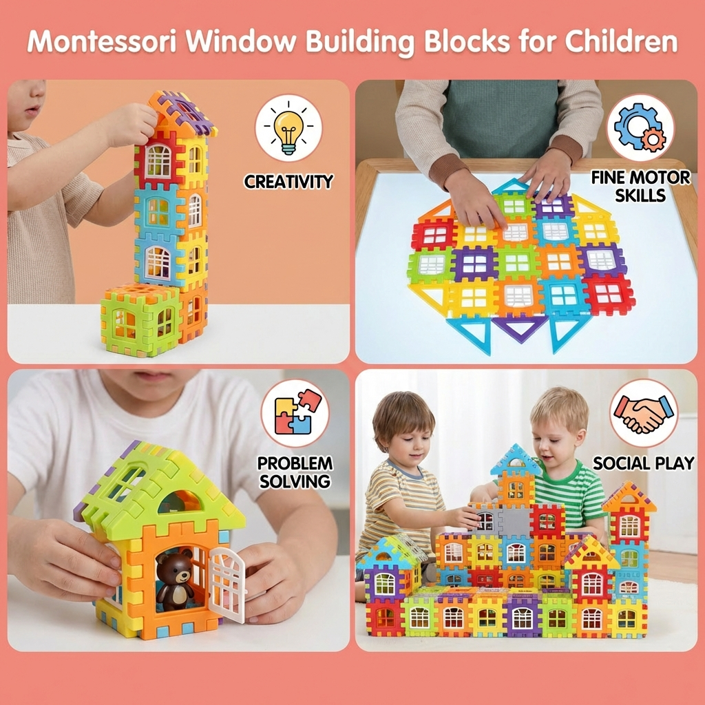Montessori Window Building Blocks for Children – Kiddofinds