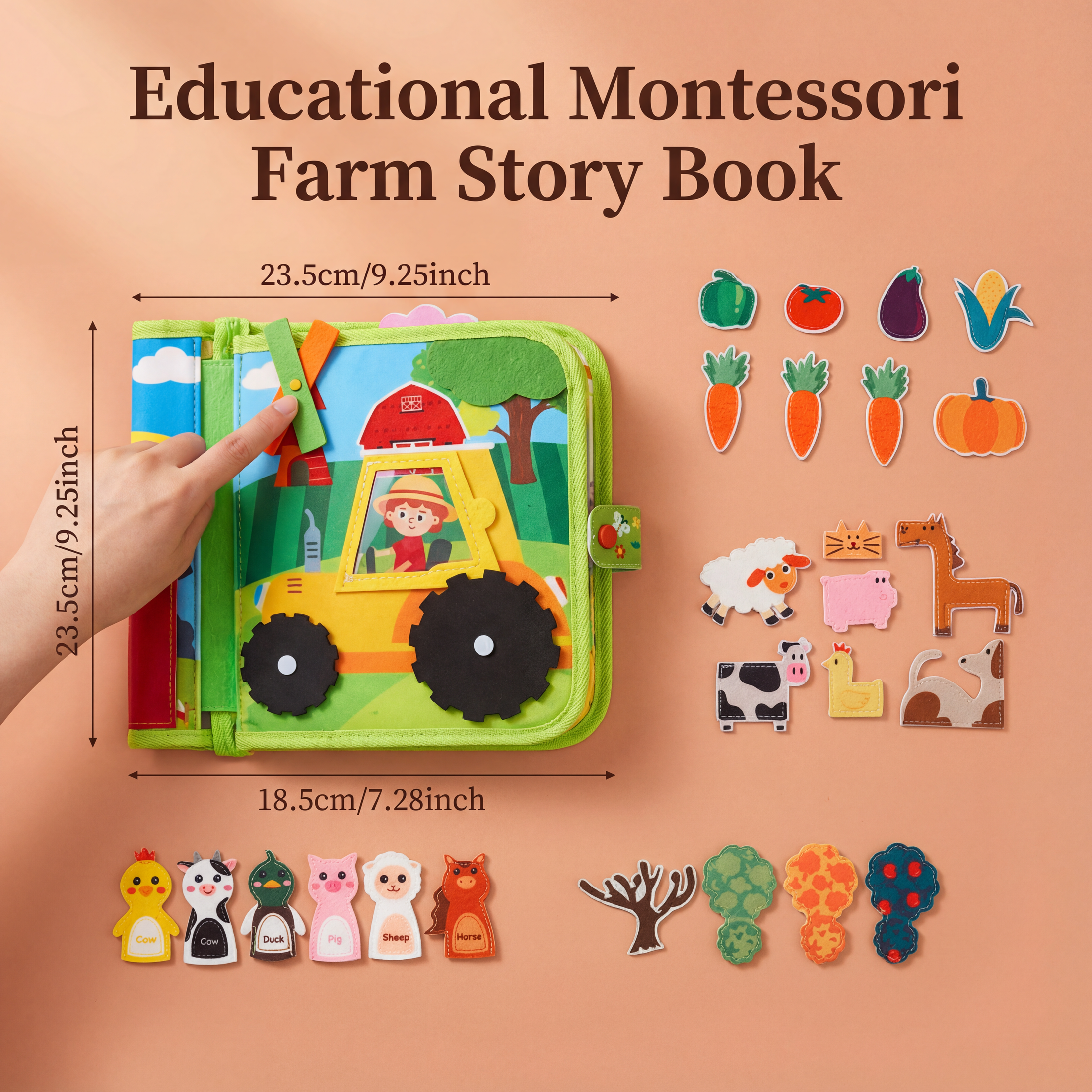 Educational Montessori Farm Story Book – Kiddofinds