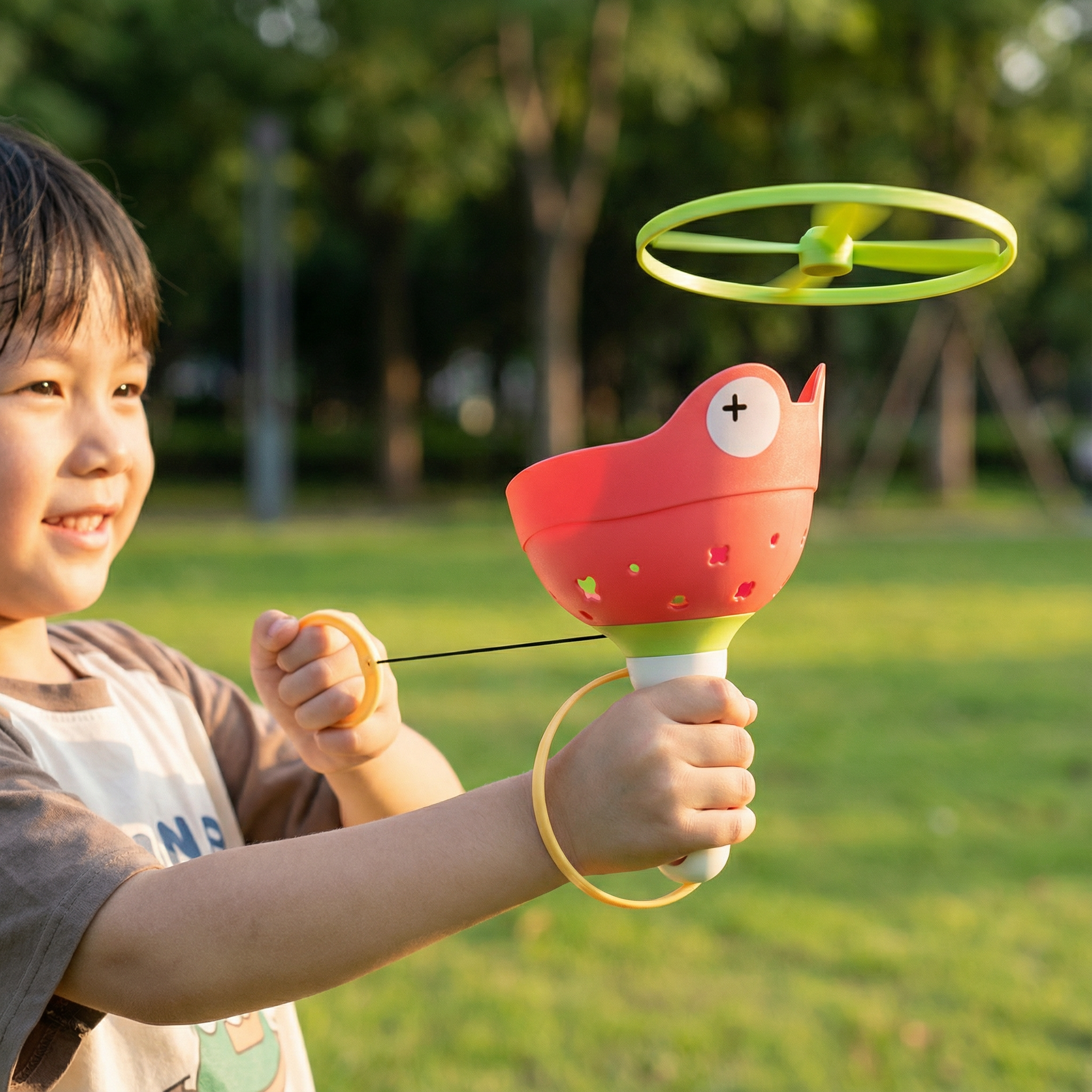 Flying Propeller Toy with String Starter – Kiddofinds